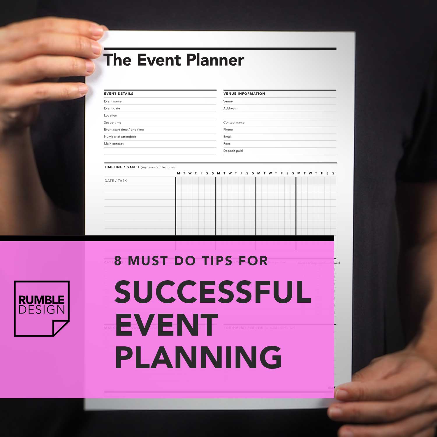 8 Must Do Tips for Successful Event Planning | Rumble Design Store